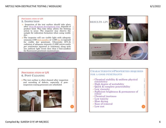 LPI_Liquid Penetrant Inspection | PDF