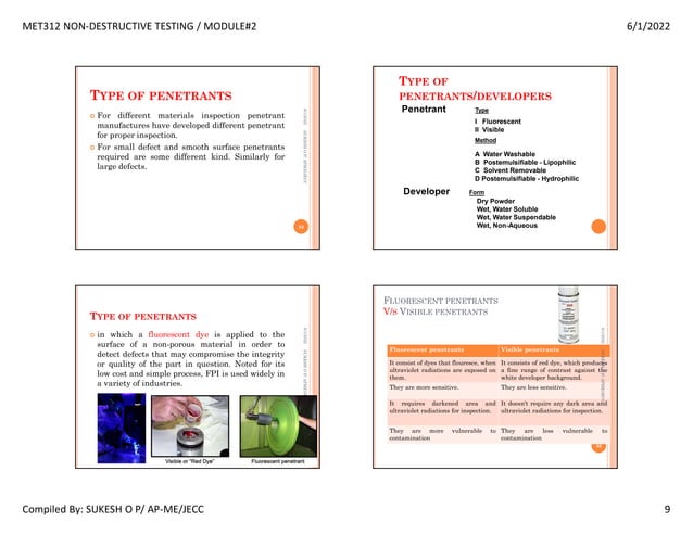 LPI_Liquid Penetrant Inspection | PDF