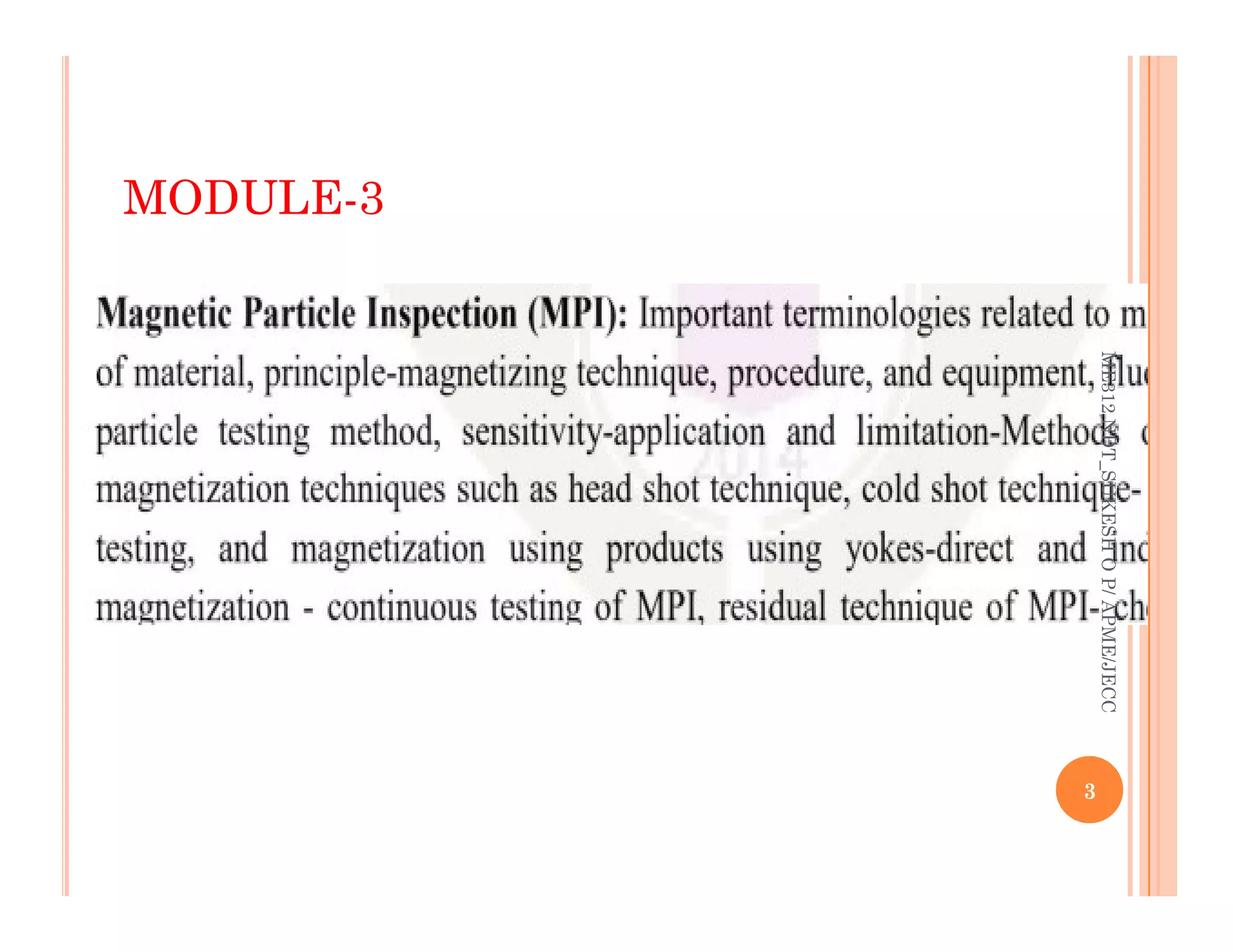 MPI_ Magnetic Particle Inspection | PDF