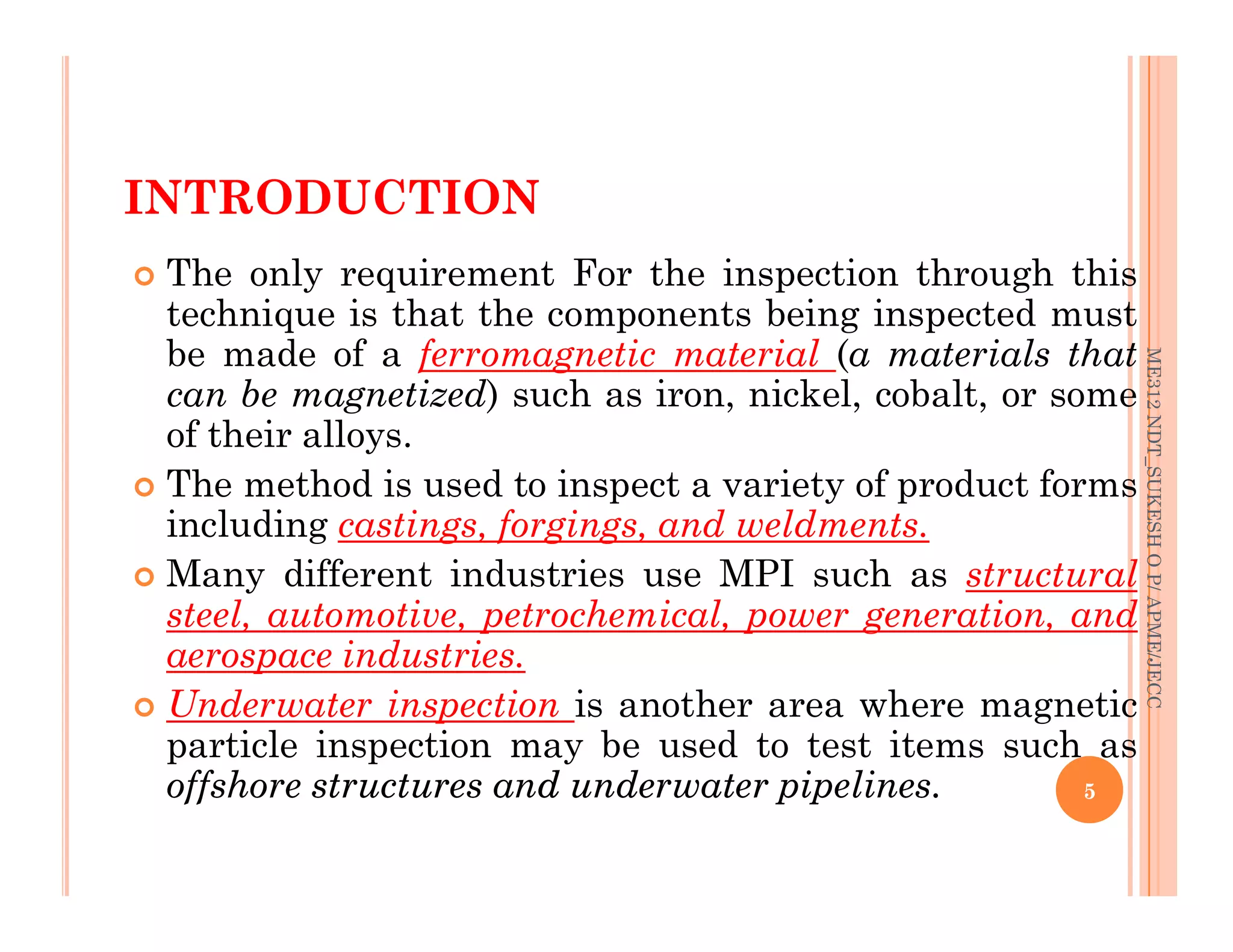 MPI_ Magnetic Particle Inspection | PDF | Physics | Science