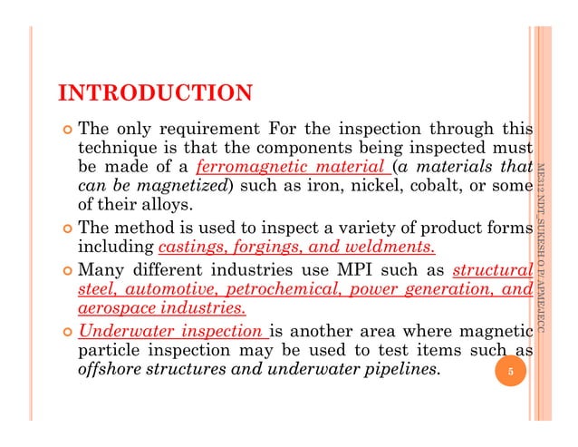 MPI_ Magnetic Particle Inspection | PDF | Physics | Science