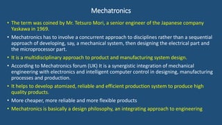 Introduction to Mechatronics | PPT