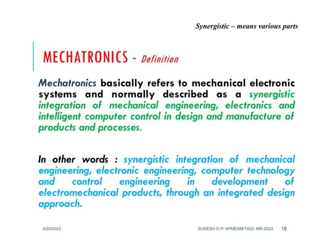 Introduction To Mechatronics Pdf Robotics Technology And Computing