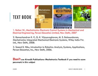 Introduction to Mechatronics | PDF