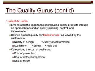 Quality Engineering and Management Notes | PDF
