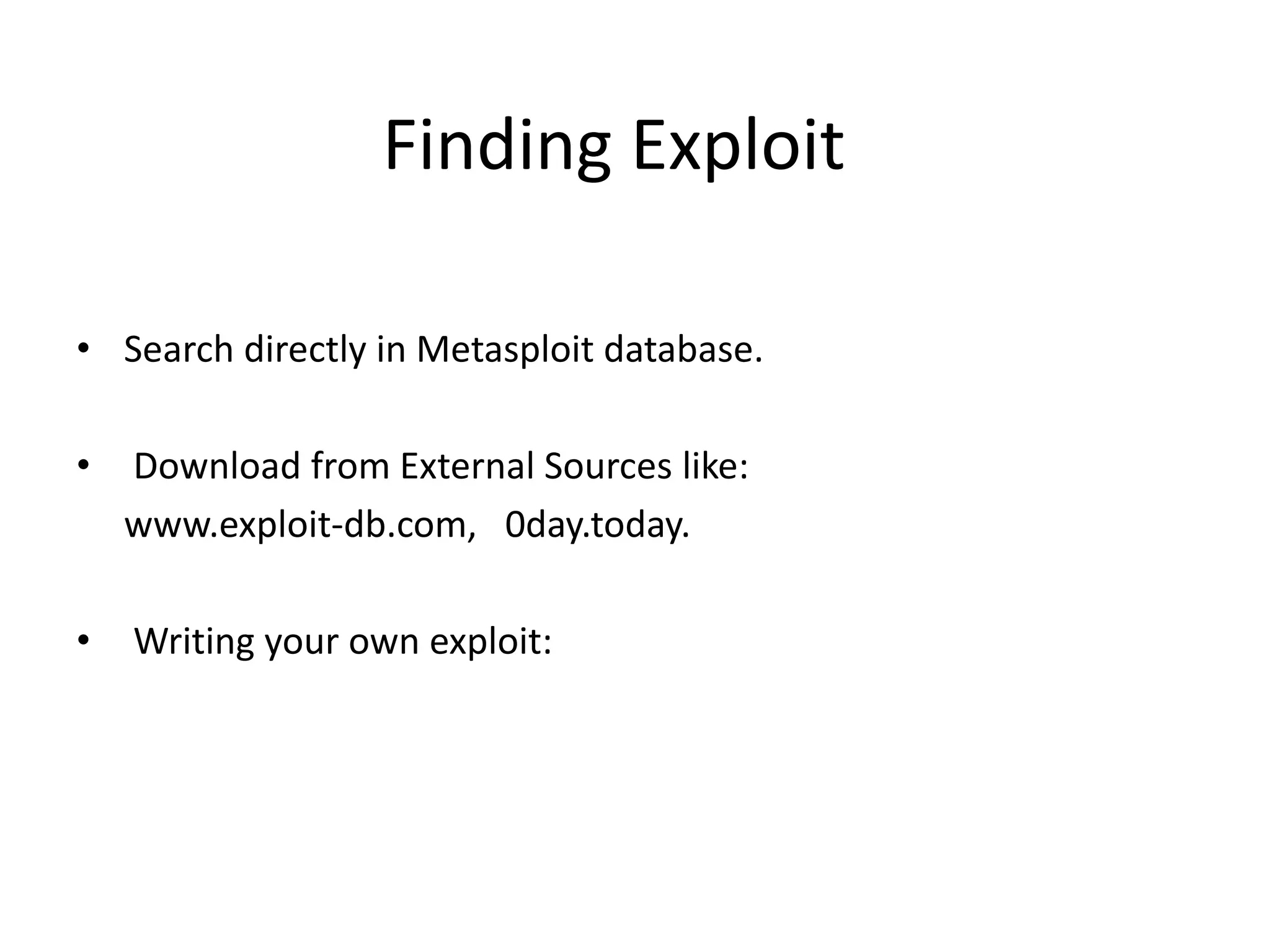 Metasploit | PPT
