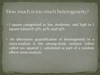 Seminar in Meta-analysis | PPTX | Physics | Science
