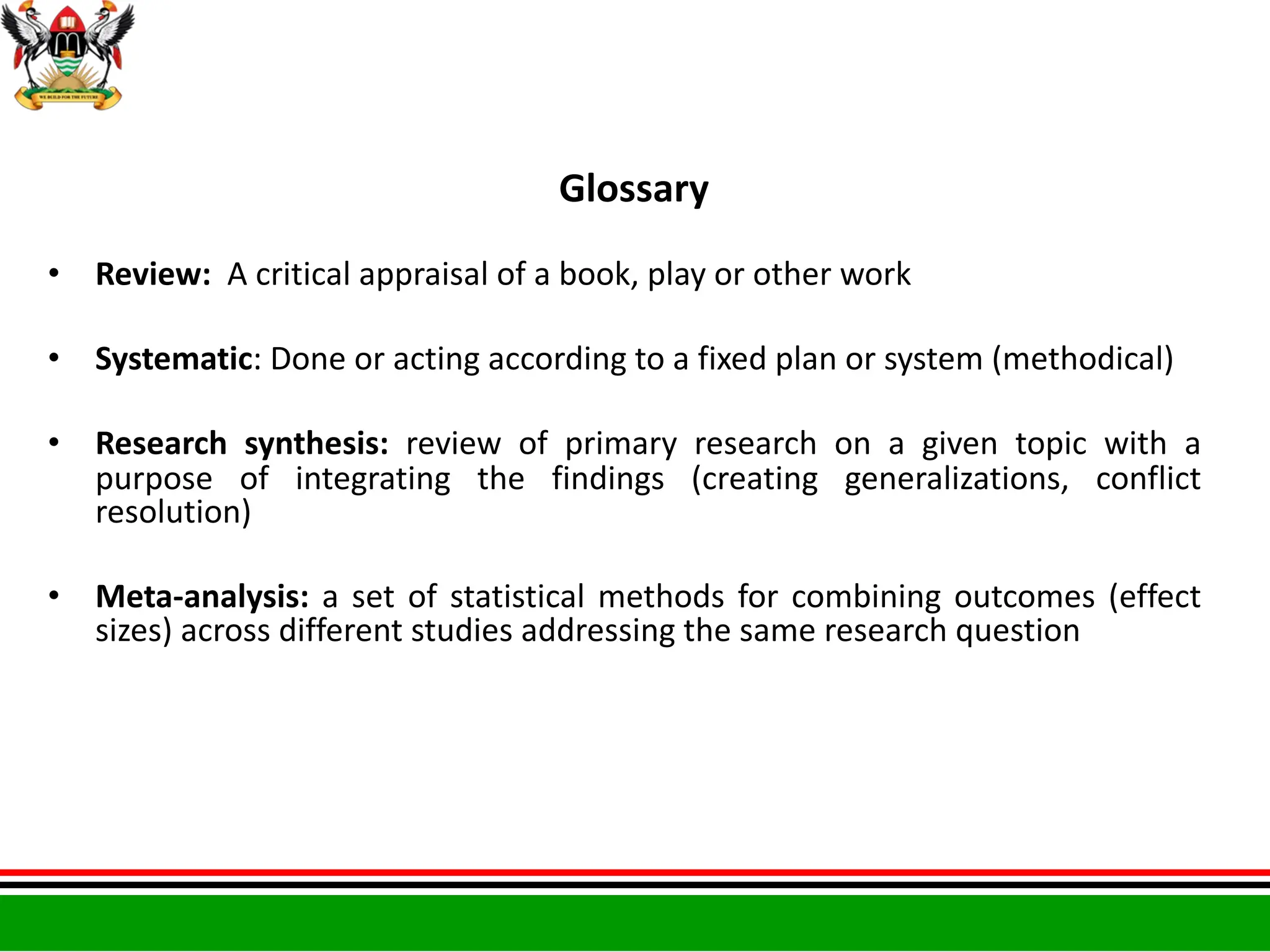 Introduction to Meta-analysis - Dr Moses Ocan | PDF | Science