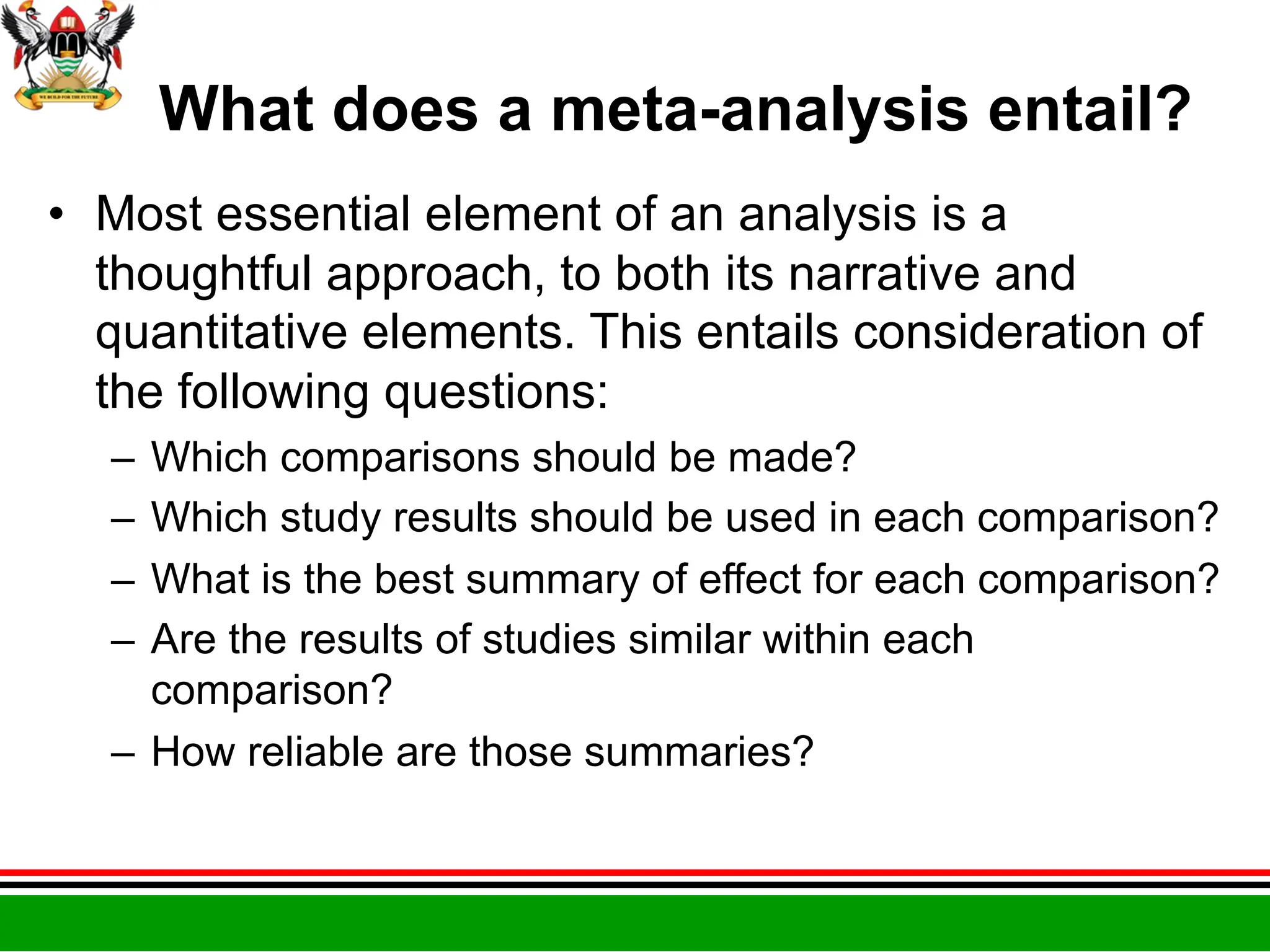 Introduction to Meta-analysis - Dr Moses Ocan | PDF | Science