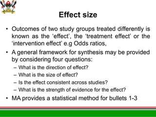Introduction to Meta-analysis - Dr Moses Ocan | PDF | Science