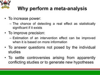 Introduction to Meta-analysis - Dr Moses Ocan | PDF | Science