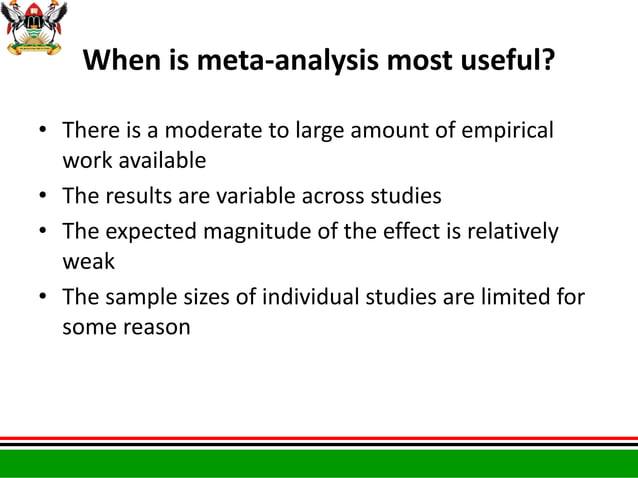 Introduction to Meta-analysis - Dr Moses Ocan | PDF | Science