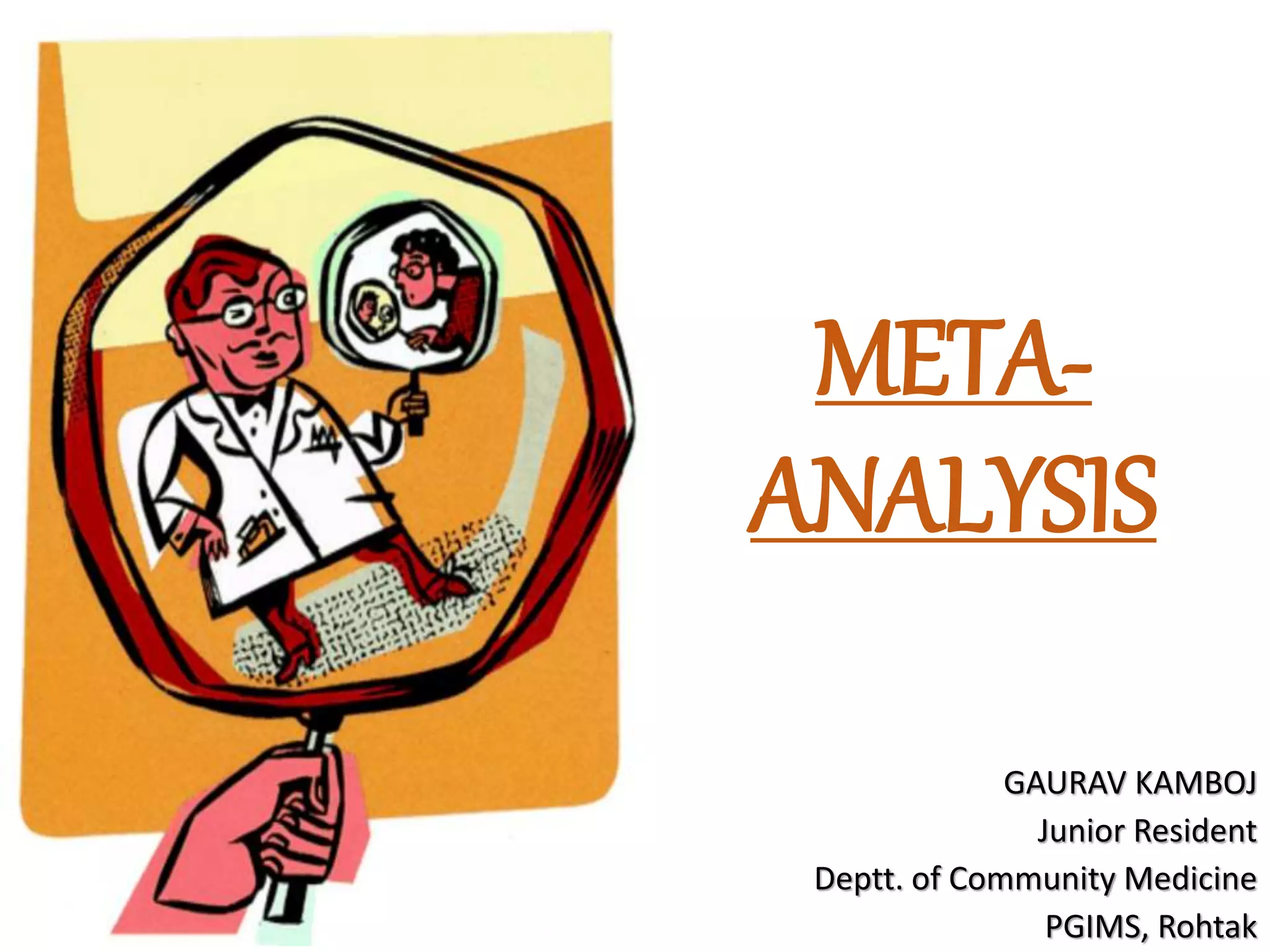 Meta analysis: Made Easy with Example from RevMan | PPTX