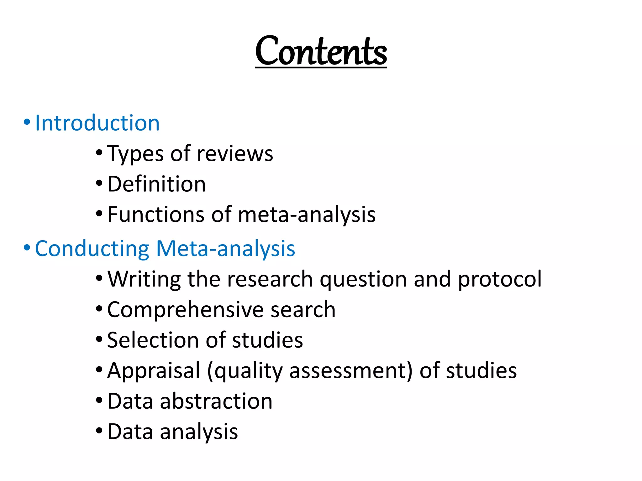 Meta analysis: Made Easy with Example from RevMan | PPTX