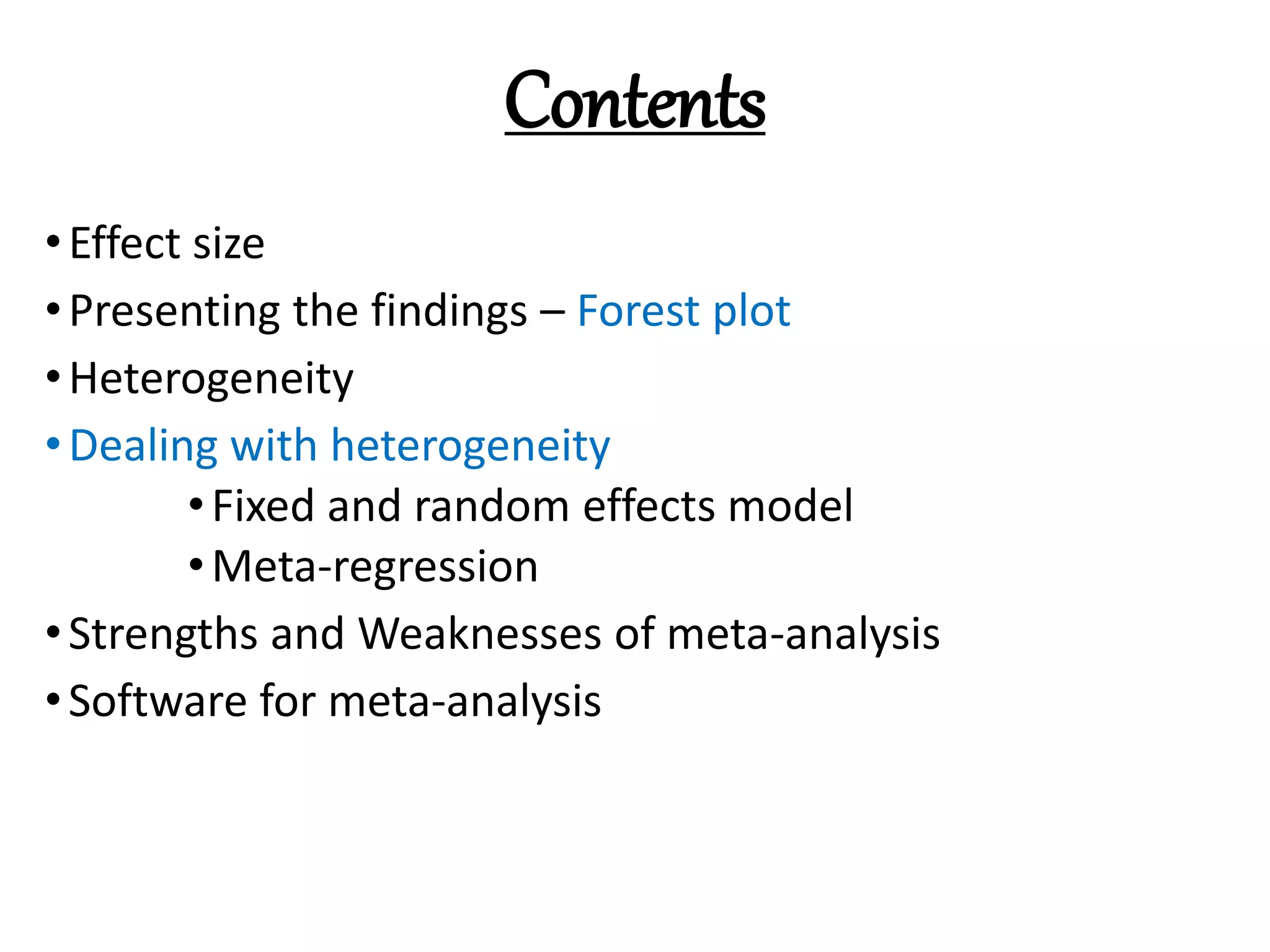 Meta analysis: Made Easy with Example from RevMan | PPTX