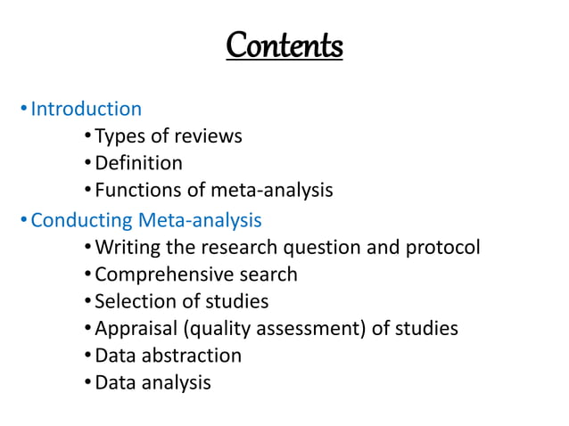 Meta analysis: Made Easy with Example from RevMan | PPTX