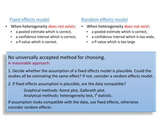 Meta analysis: Made Easy with Example from RevMan | PPTX