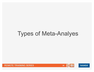 Meta Analysis of Medical Device Data Applications for Designing Studies ...