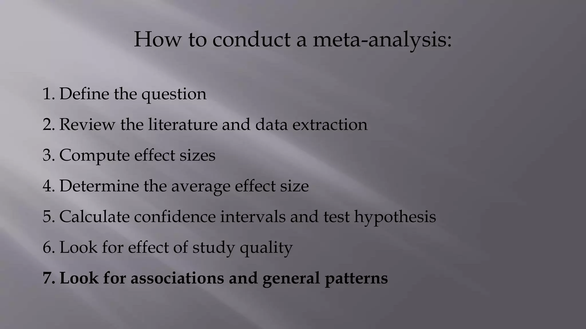 Meta analysis ppt | PPTX