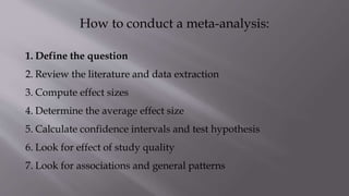 Meta analysis ppt | PPTX