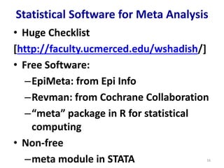 Meta analysis_Sharanbasappa | PPTX | Science