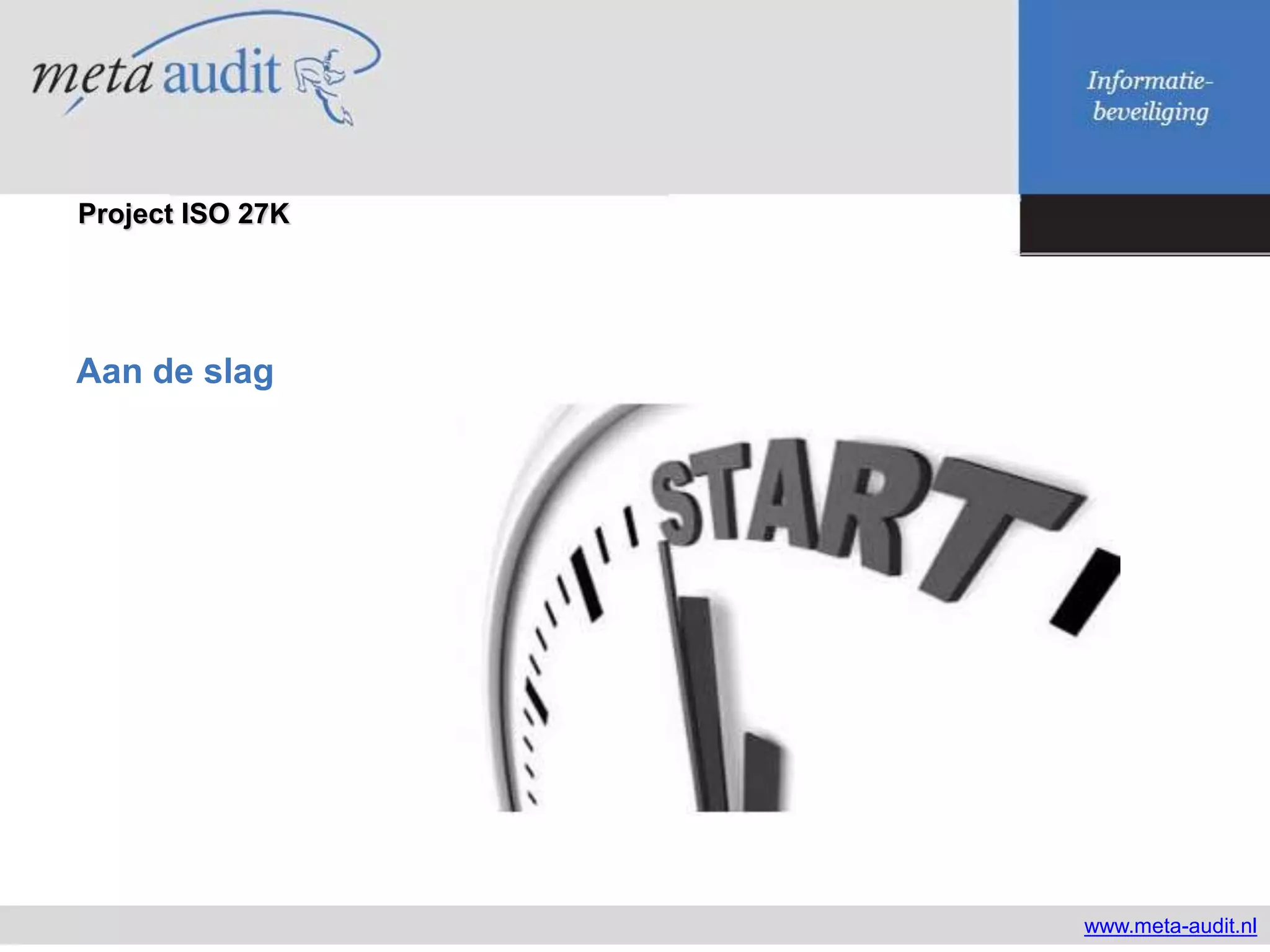 ISO 27001:2022 implementatieplan - stappenplan | PPTX