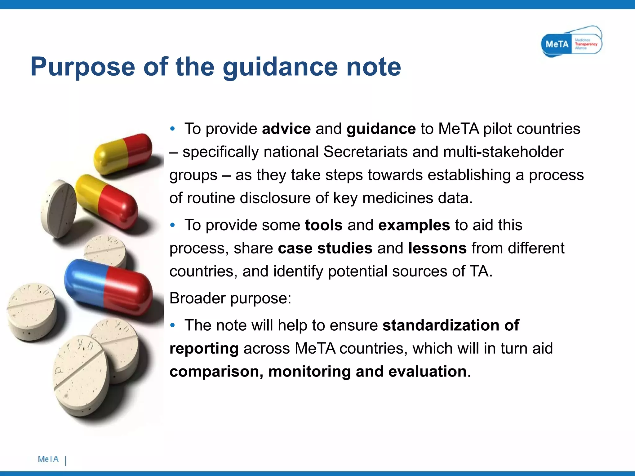 MeTA country guidance note | PPT