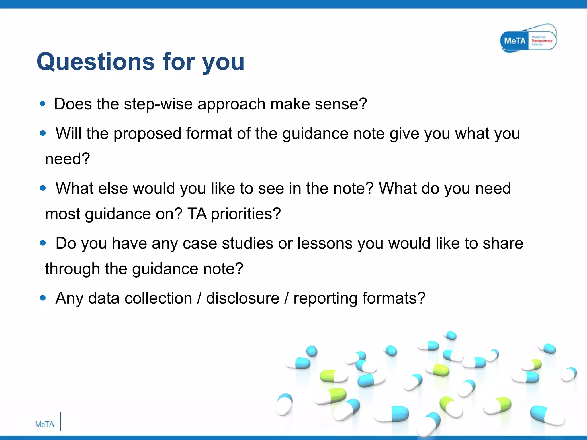 MeTA country guidance note | PPT