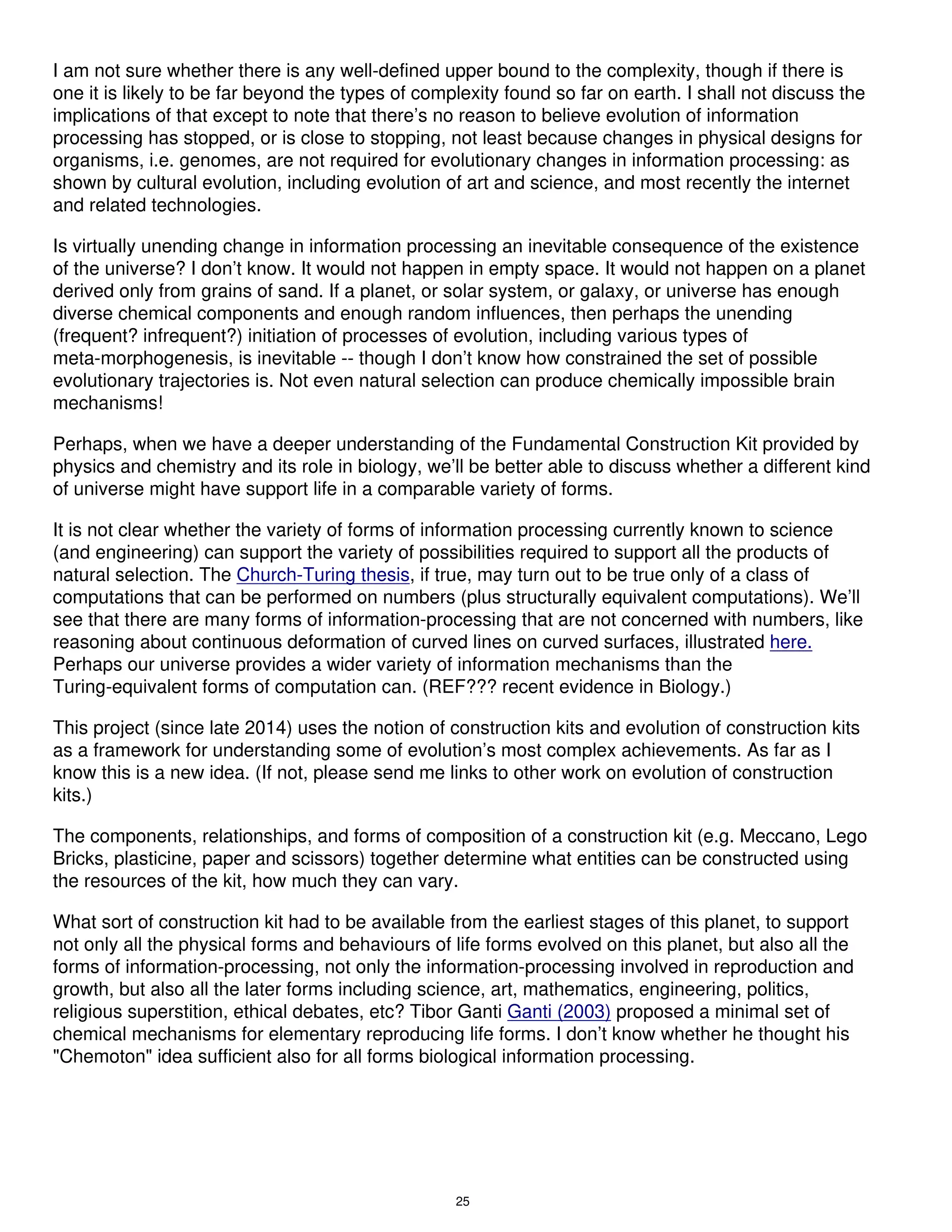 The Turing Inspired Meta-Morphogenesis Project -- The self-informing universe(Update 2018) | PDF