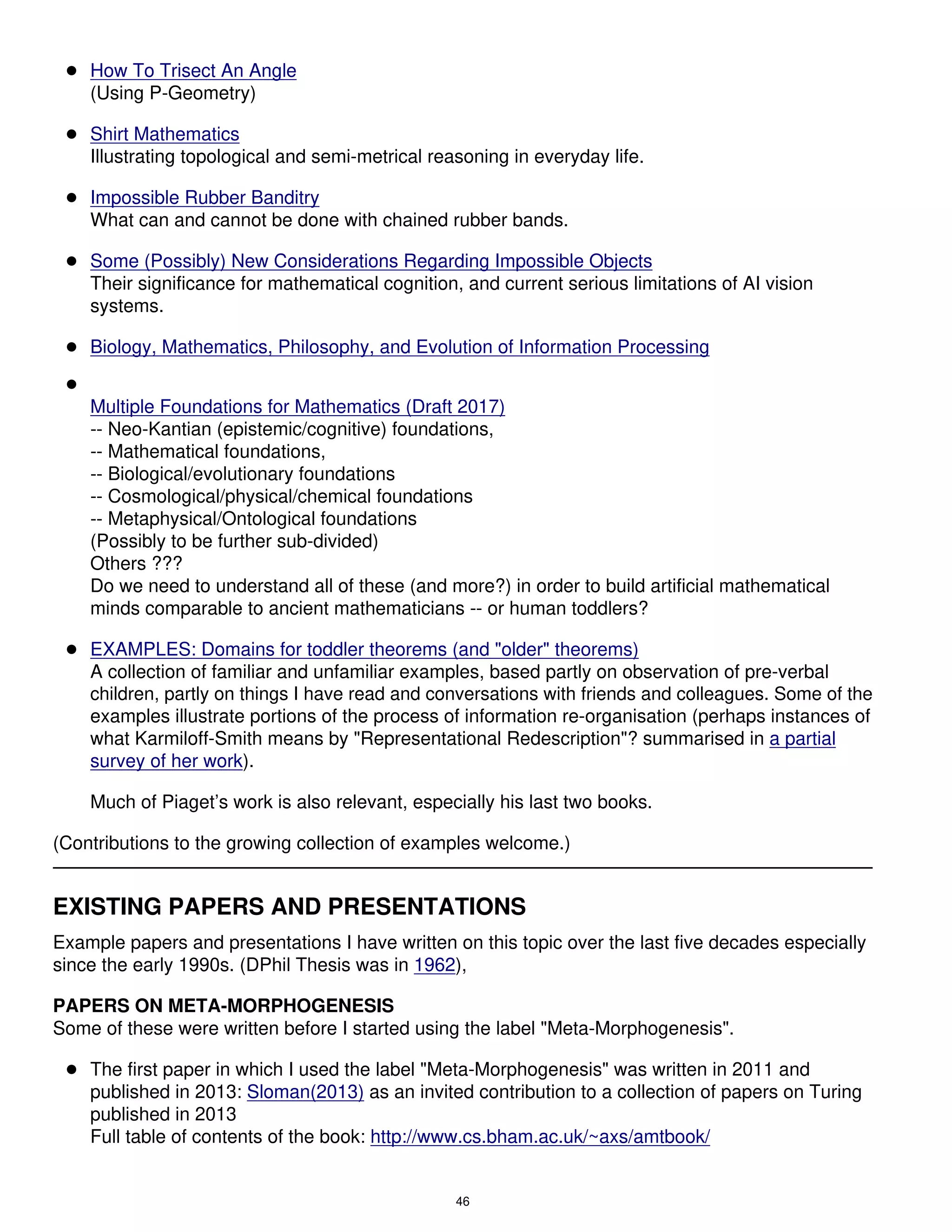 The Turing Inspired Meta-Morphogenesis Project -- The self-informing universe(Update 2018) | PDF