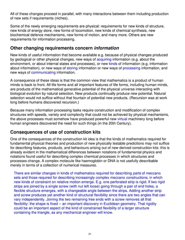 The Turing Inspired Meta-Morphogenesis Project -- The self-informing universe(Update 2018) | PDF