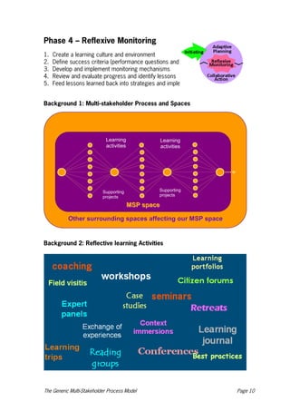 MeTA MSP workshop: The Generic Multi Stakeholder Process Model | PDF