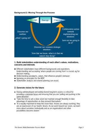MeTA MSP workshop: The Generic Multi Stakeholder Process Model | PDF