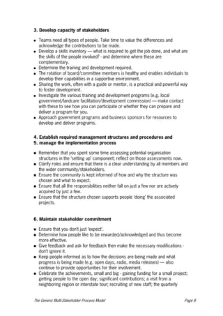 MeTA MSP workshop: The Generic Multi Stakeholder Process Model | PDF