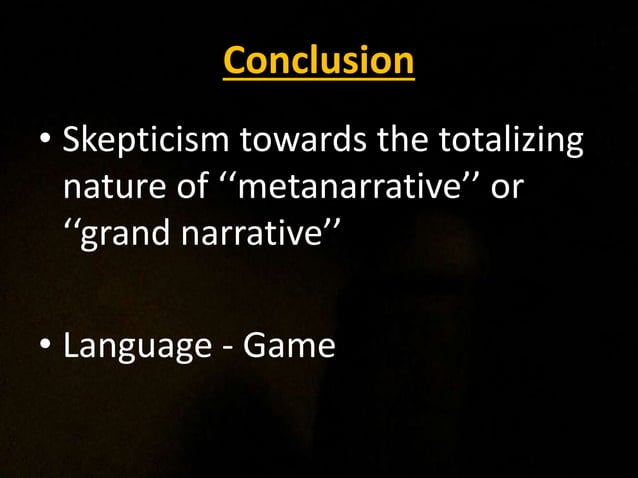 Meta narrative | PPTX | Books and Literature