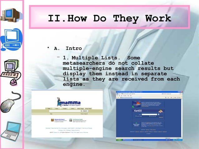 Meta Search Engines | PPT | Search | Internet