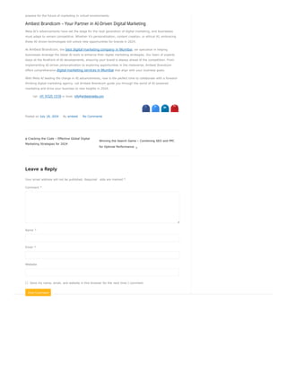 Meta AI – Leading the Charge in AI Advancements.docx