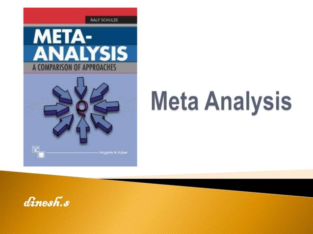 Meta analysis - qualitative research design | PPTX | Science
