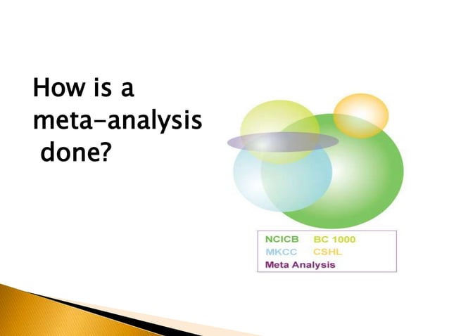 Meta analysis - qualitative research design | PPTX | Science