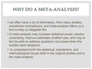 Meta analysis. | PPTX