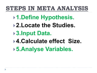 META ANALYSIS | PPT