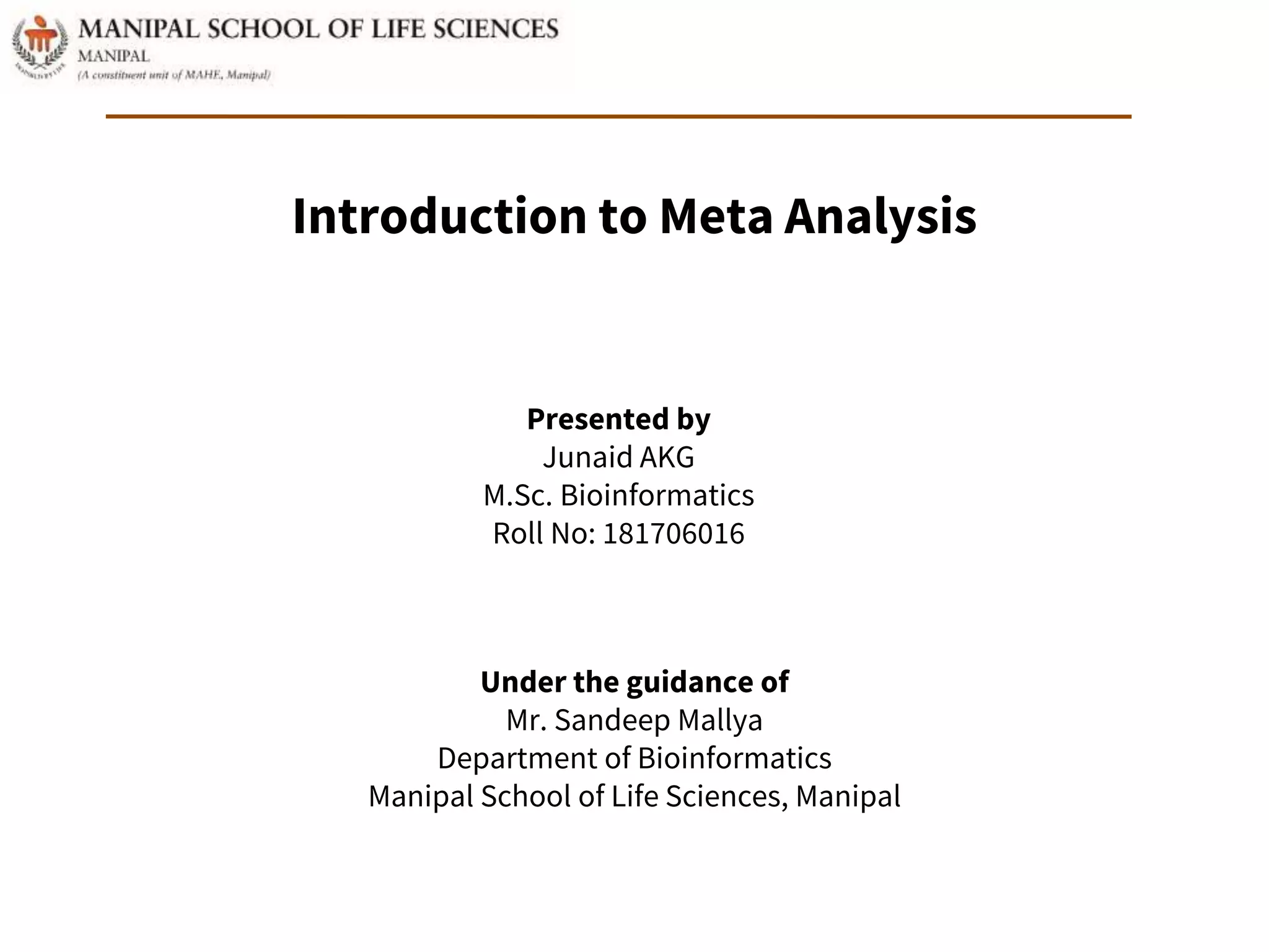 Meta analysis | PPTX