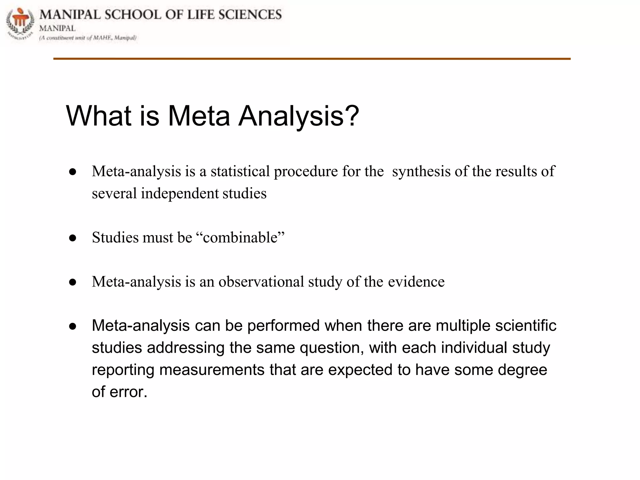 Meta analysis | PPTX