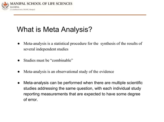 Meta analysis | PPTX