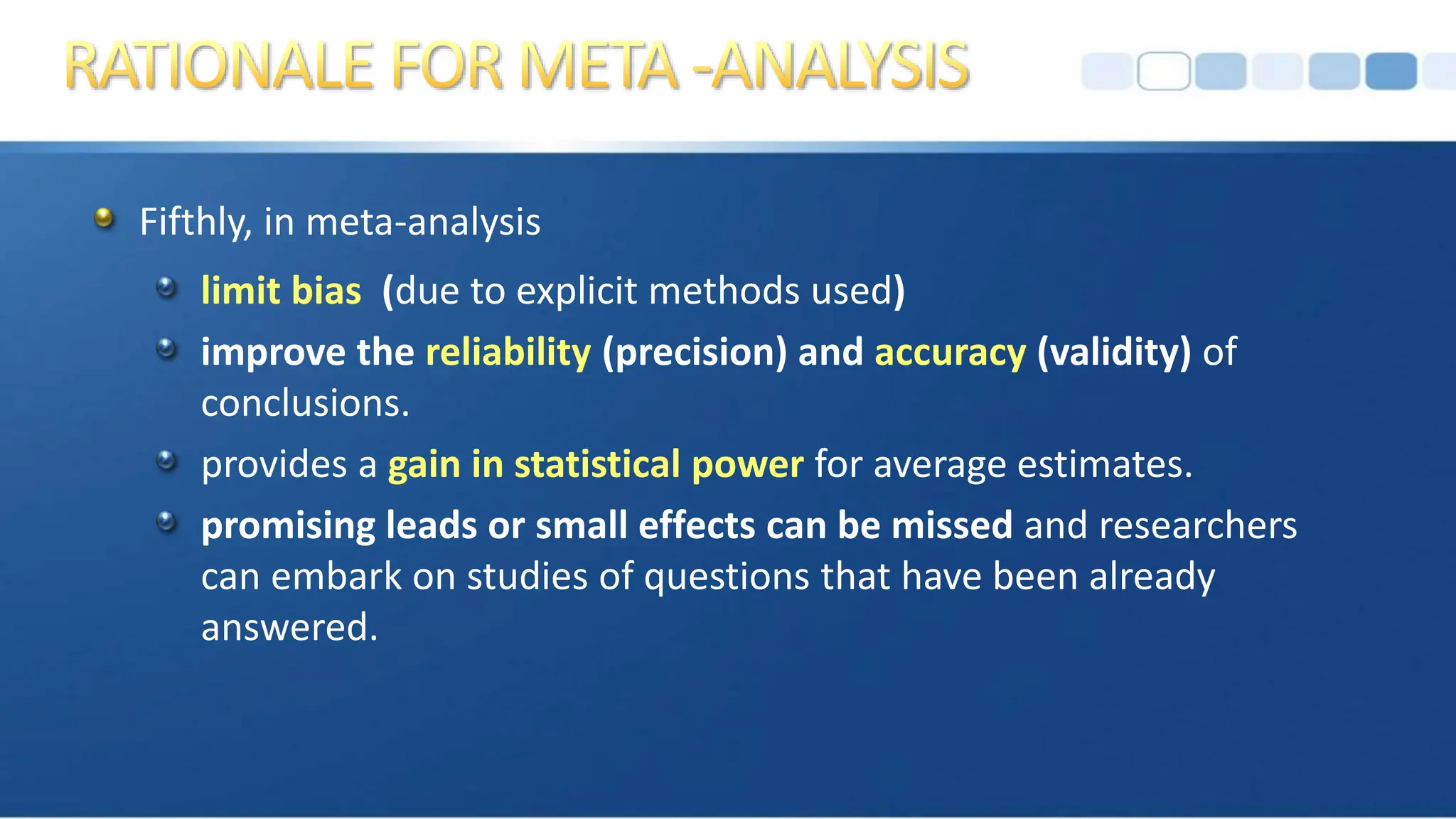 Guide for conducting meta analysis in health research | PPT