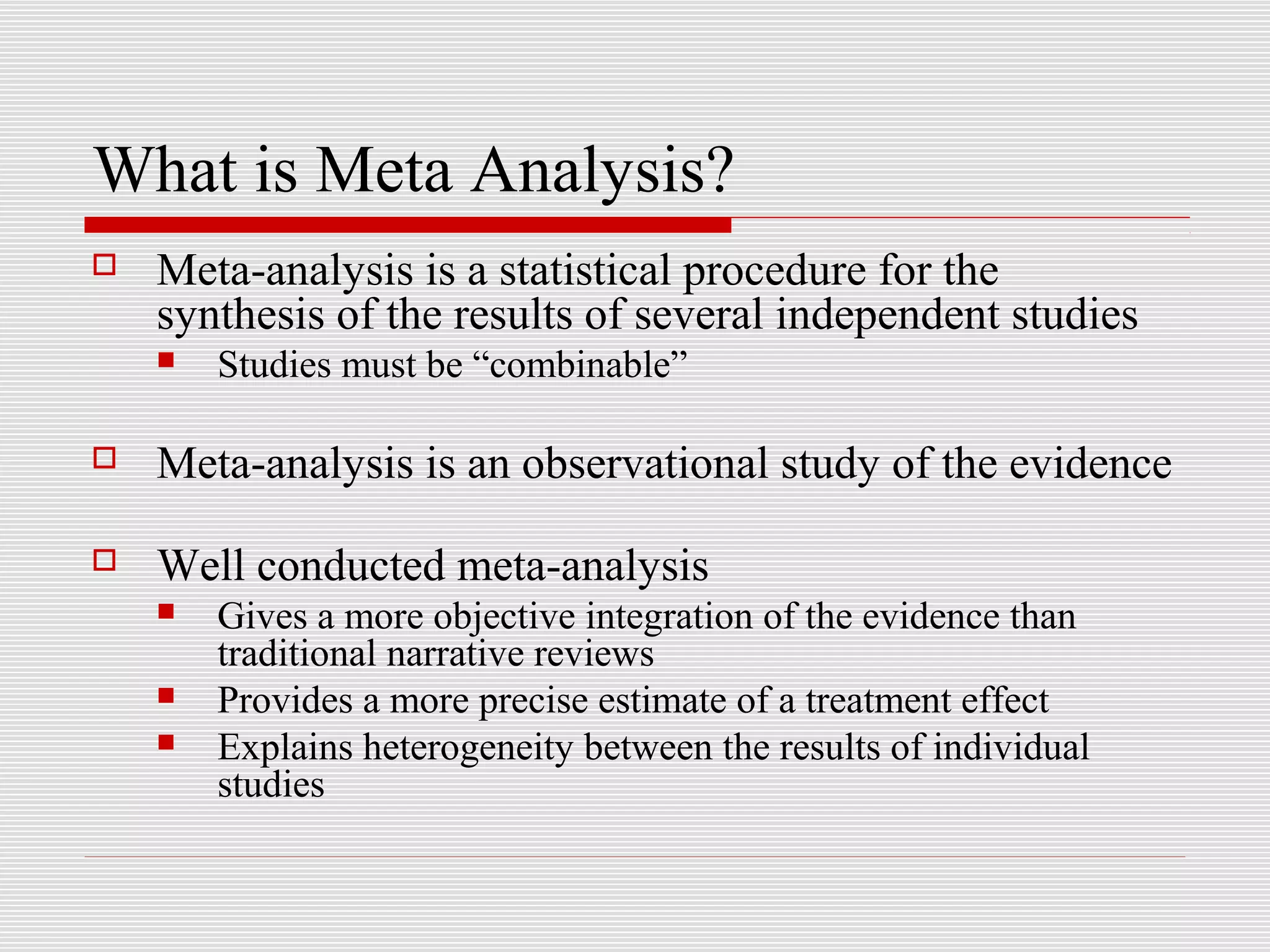 Meta analysis | PPT