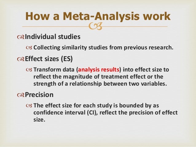 演講-Meta analysis in medical research-張偉豪