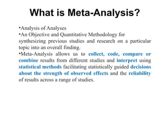 Understanding Meta-Analysis: A Comprehensive Guide | PPTX