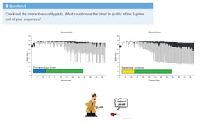 Metabarcoding QIIME2 workshop - Denoise answers | PDF