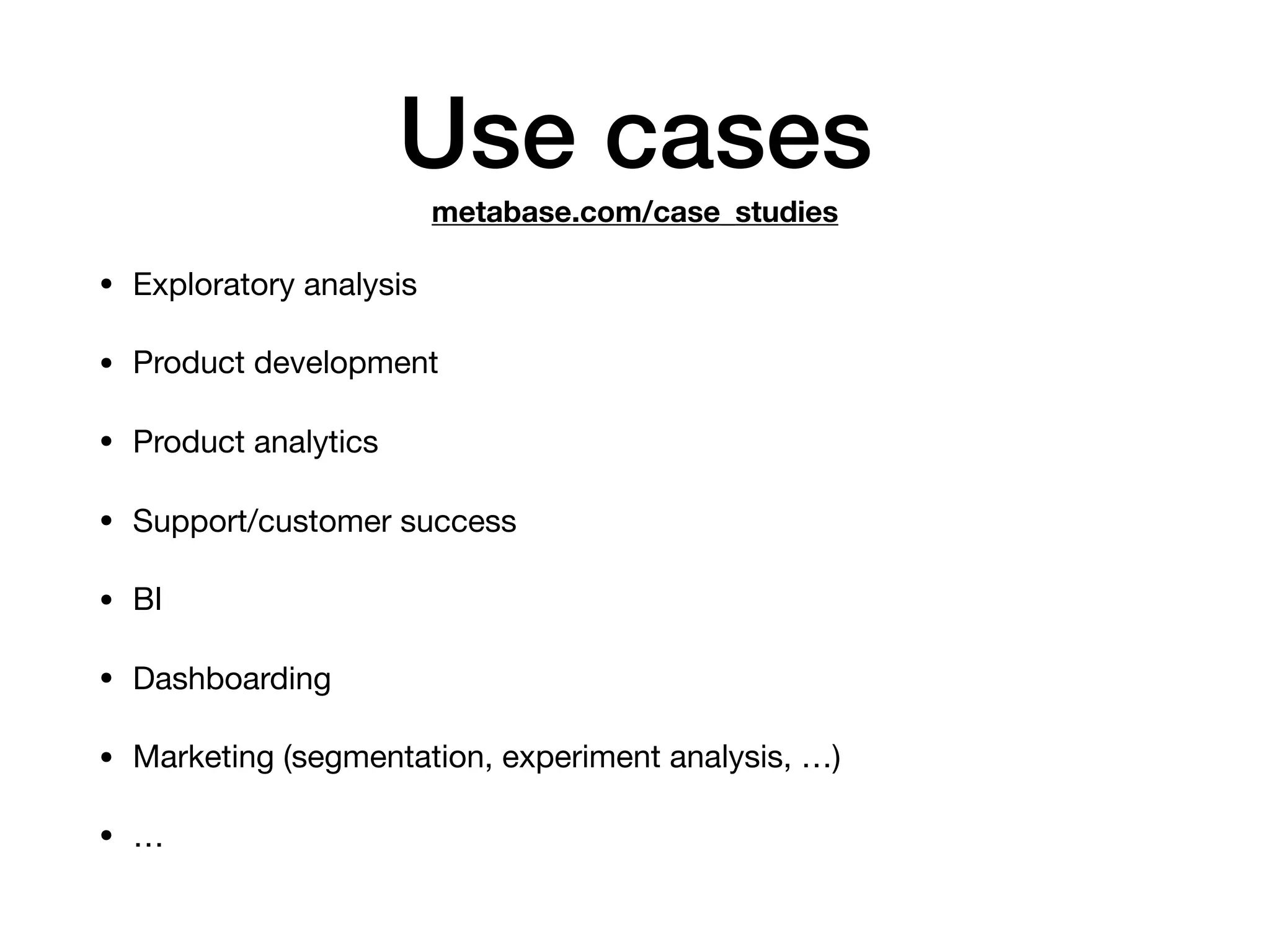 Metabase Ljubljana Meetup #2 | PPT